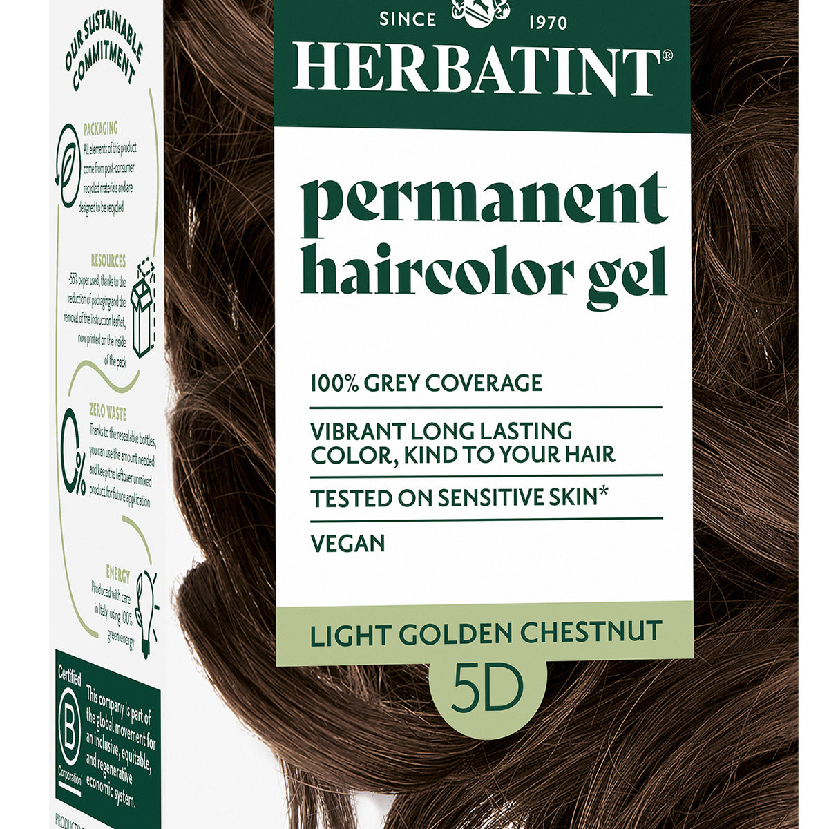Herbatint Permanent Hair Colour 5D Light Golden Chestnut Up to 34% Off ...