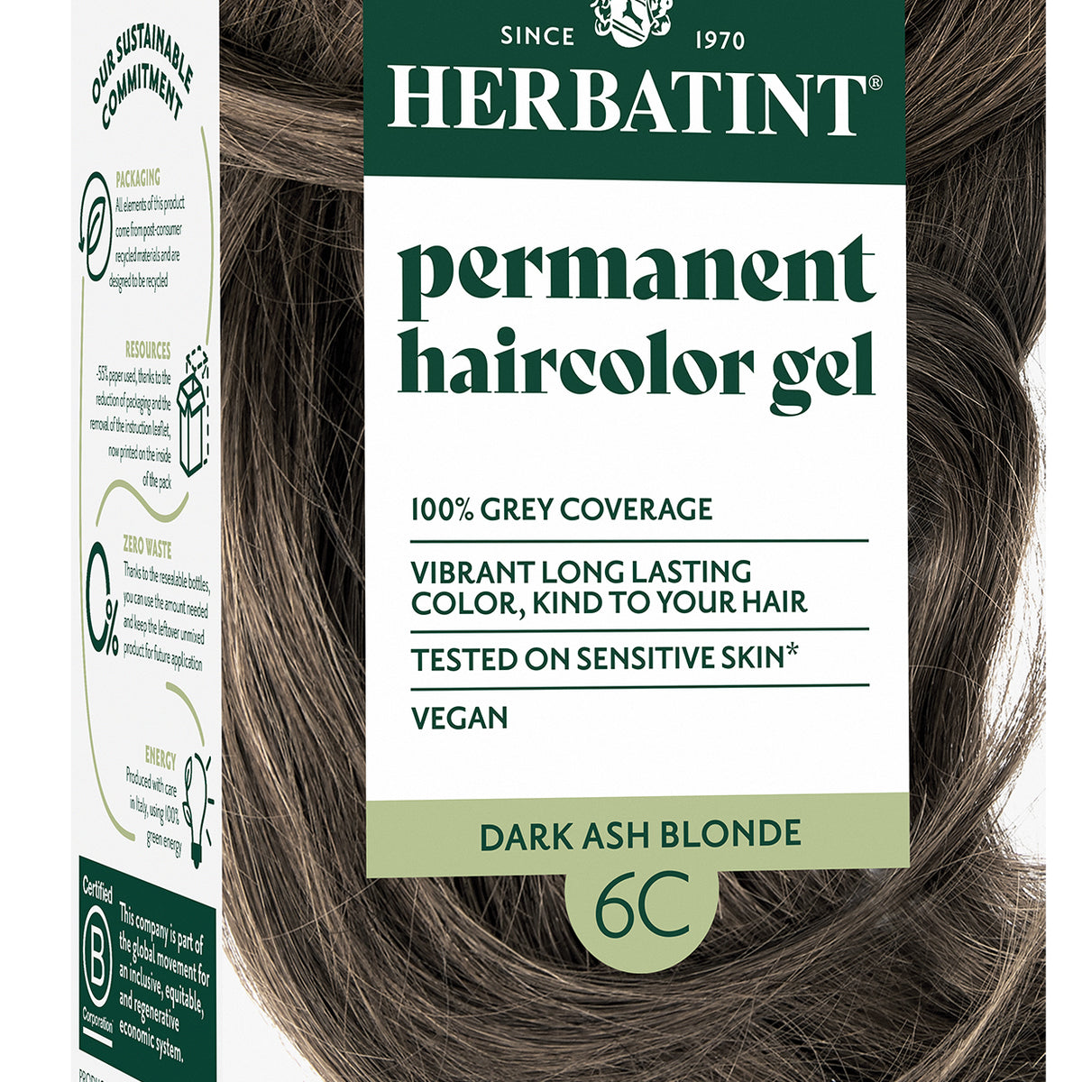 Herbatint Permanent Hair Colour 6C Dark Ash Blonde - Up to 34% Off ...